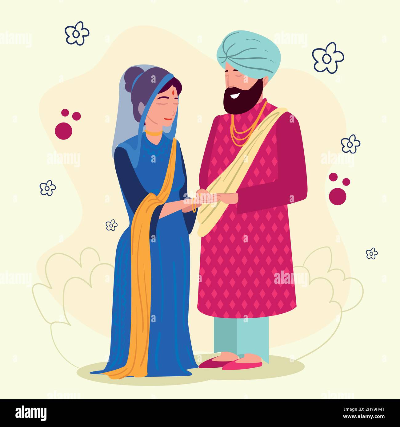muslim marriage card Stock Vector Image & Art - Alamy
