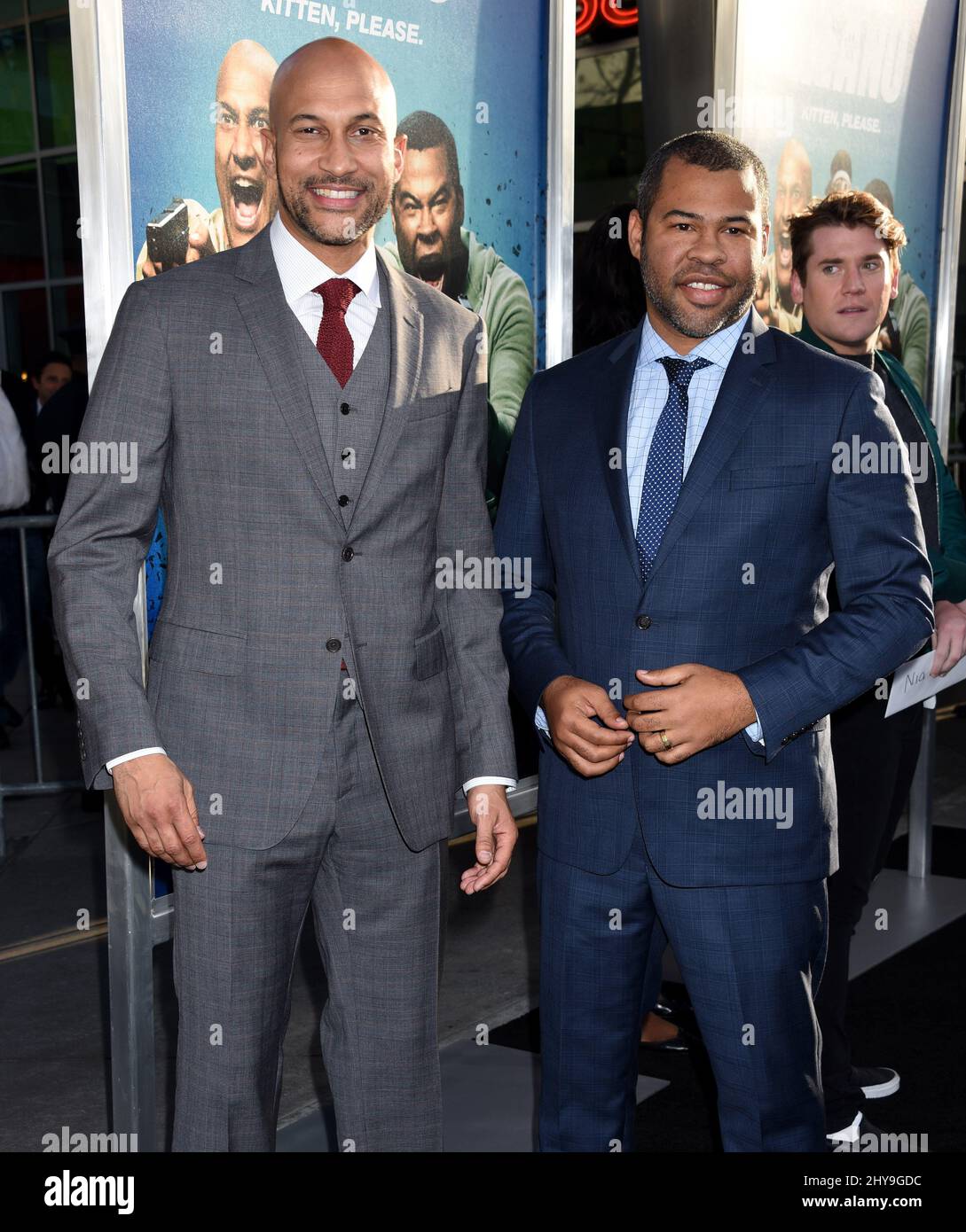 Keegan-Michael Key and Jordan Peele attending the "Keanu" premiere held ...