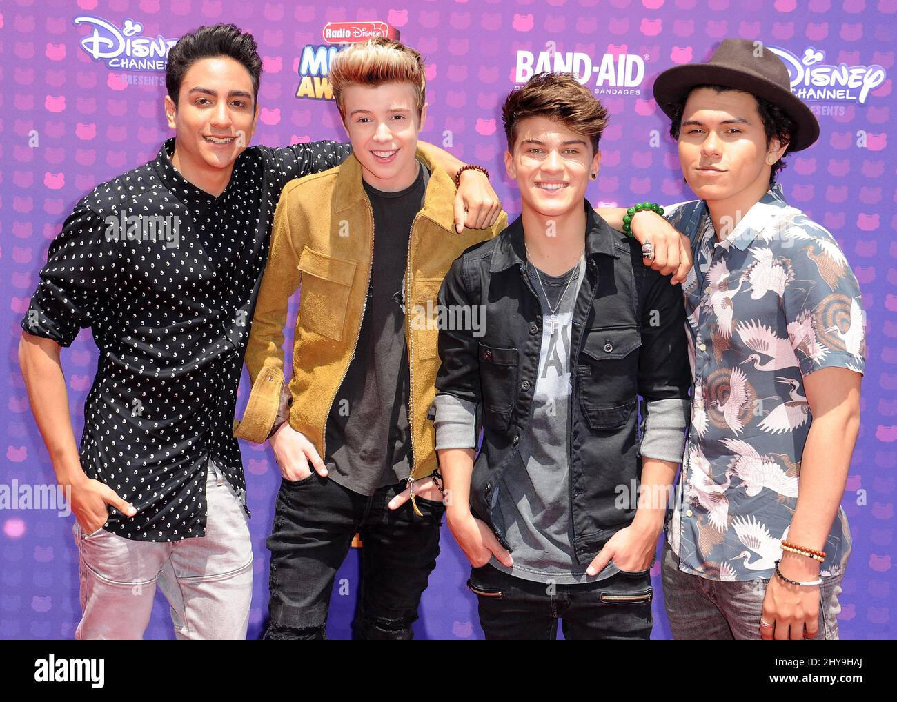 Dylan, Felix, Devin, Jaden and Sean of group 'New District 2016 Radio ...