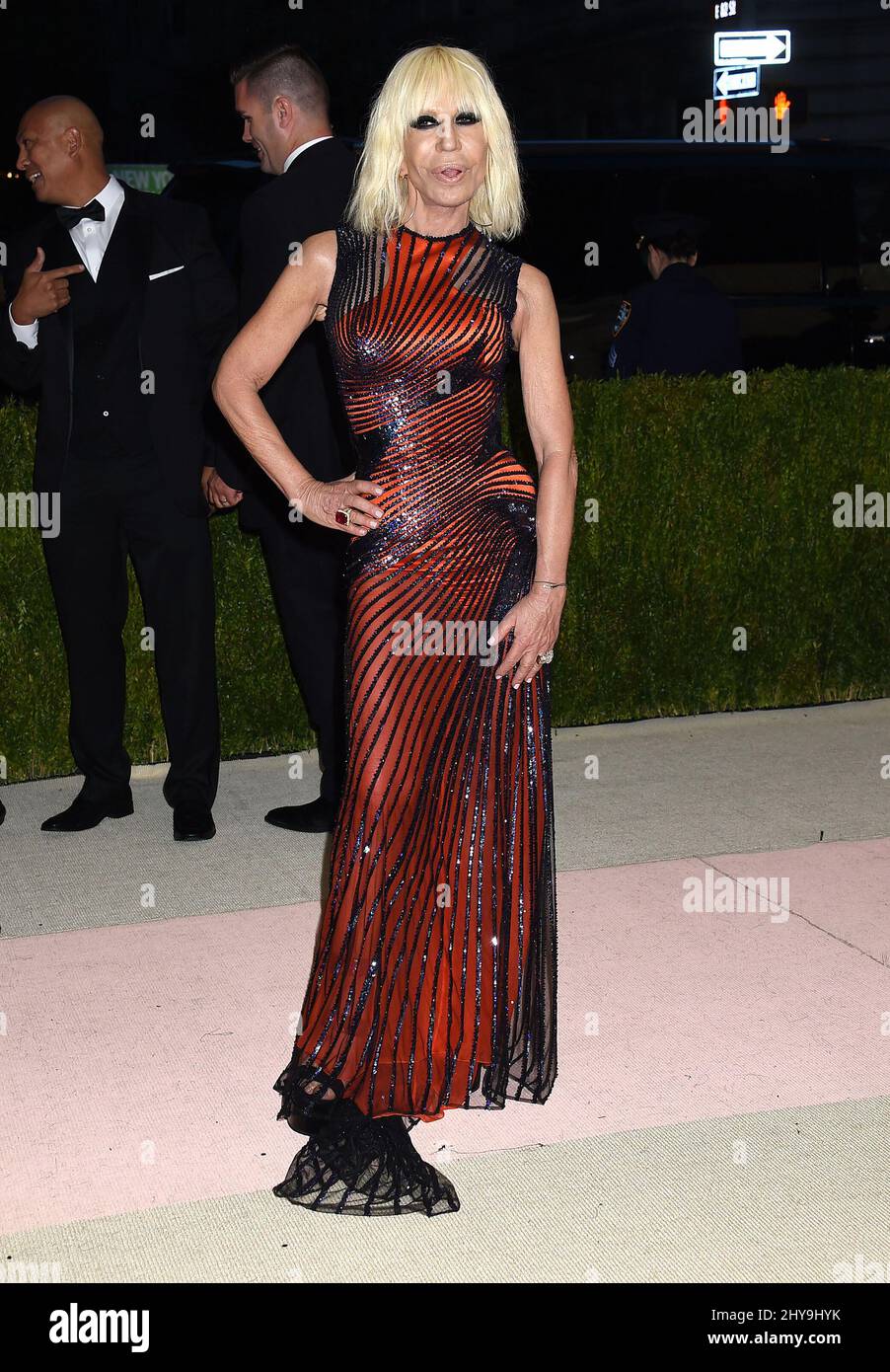 Donatella Versace attending the Costume Institute Benefit at The Met ...