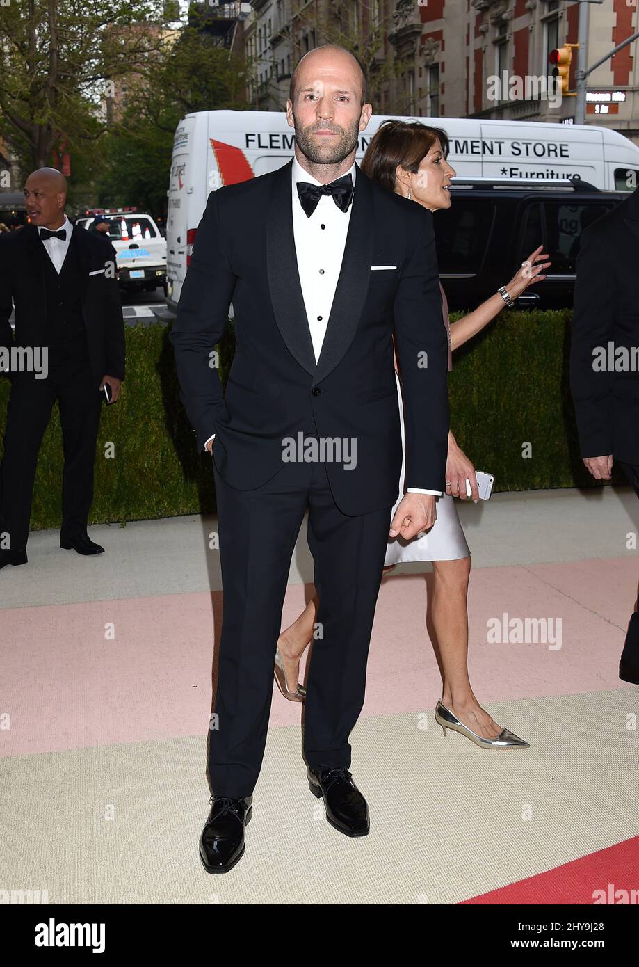 Jason Statham attending the Costume Institute Benefit at The Met ...