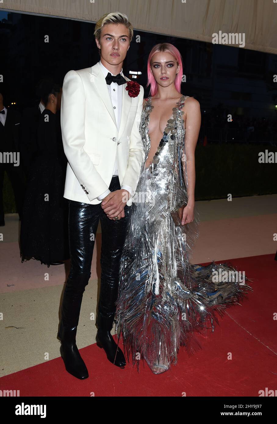 Lucky Blue Smith attending the Costume Institute Benefit at The Met ...