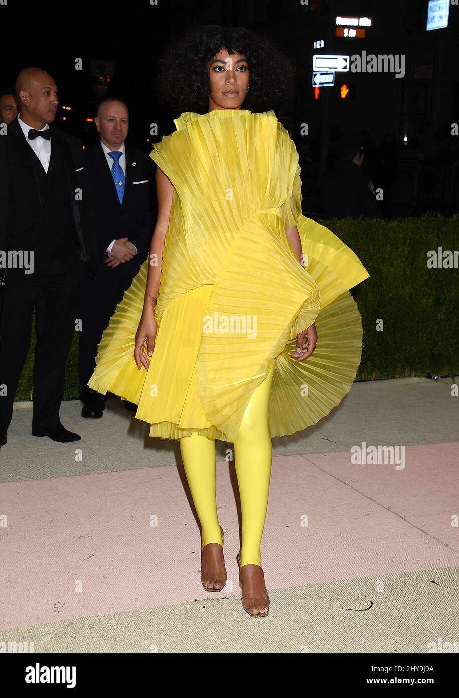 Solange Knowles attending the Costume Institute Benefit at The Met ...