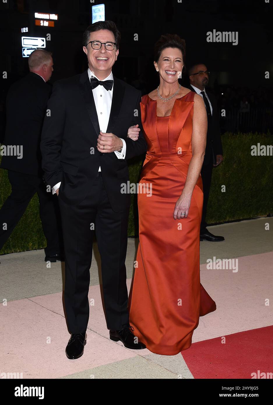 Stephen Colbert & Evelyn McGee-Colbert attending the Costume Institute ...