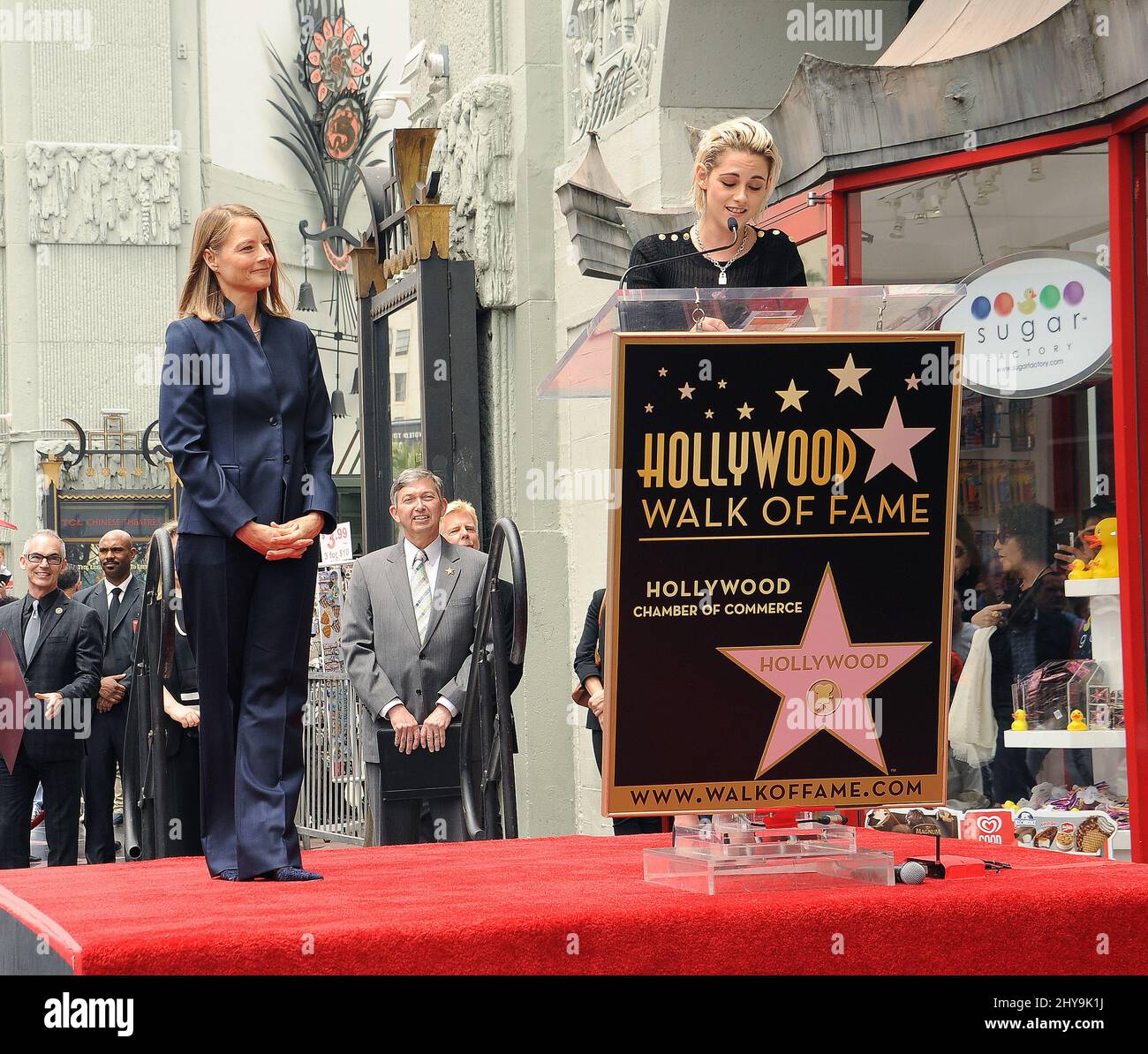 Jodie Foster, Kristen Stewart attends the Jodie Foster Hollywood Walk ...
