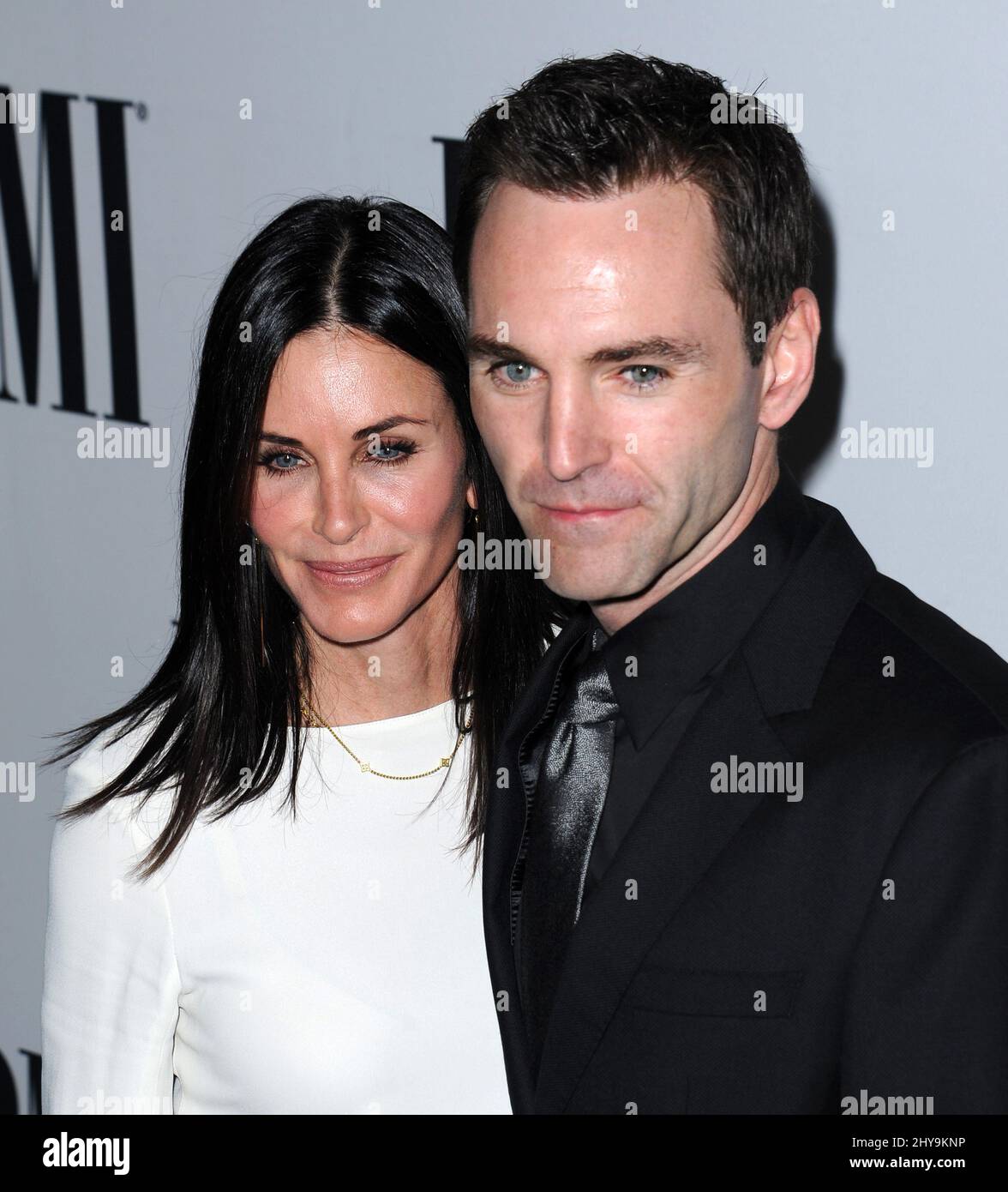 Courteney Cox and Johnny McDaid attending The 64th Annual BMI Pop ...