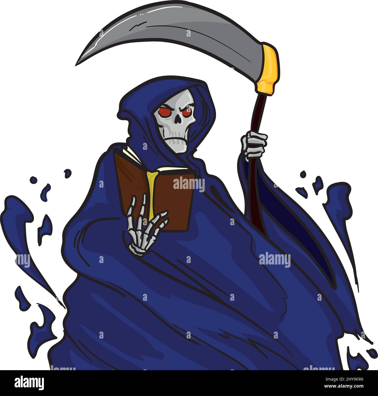 blue grim reaper Stock Vector Image & Art - Alamy