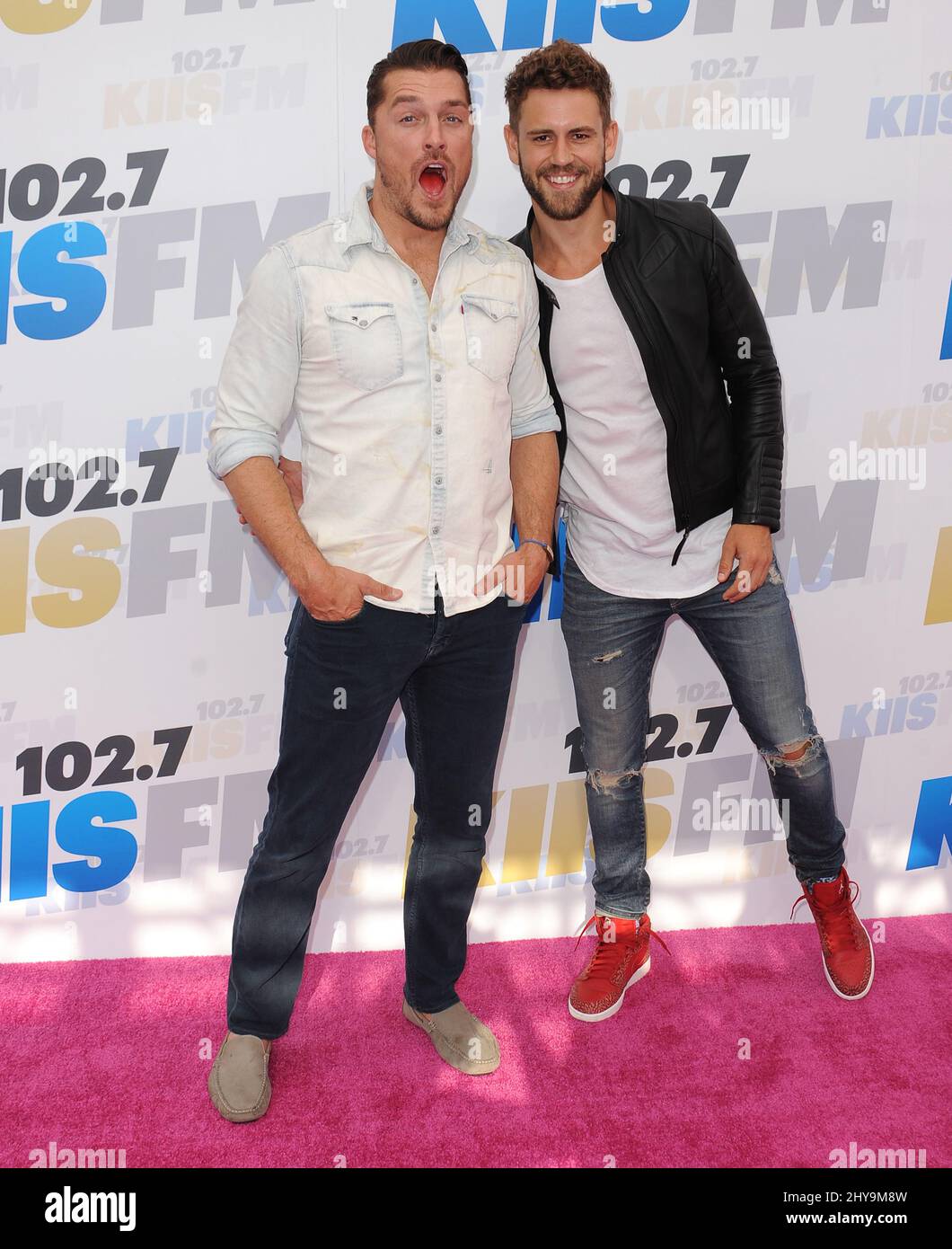 Chris Soules, Nick Viall arriving for the 102.7 Kiss FM's Wango Tango ...