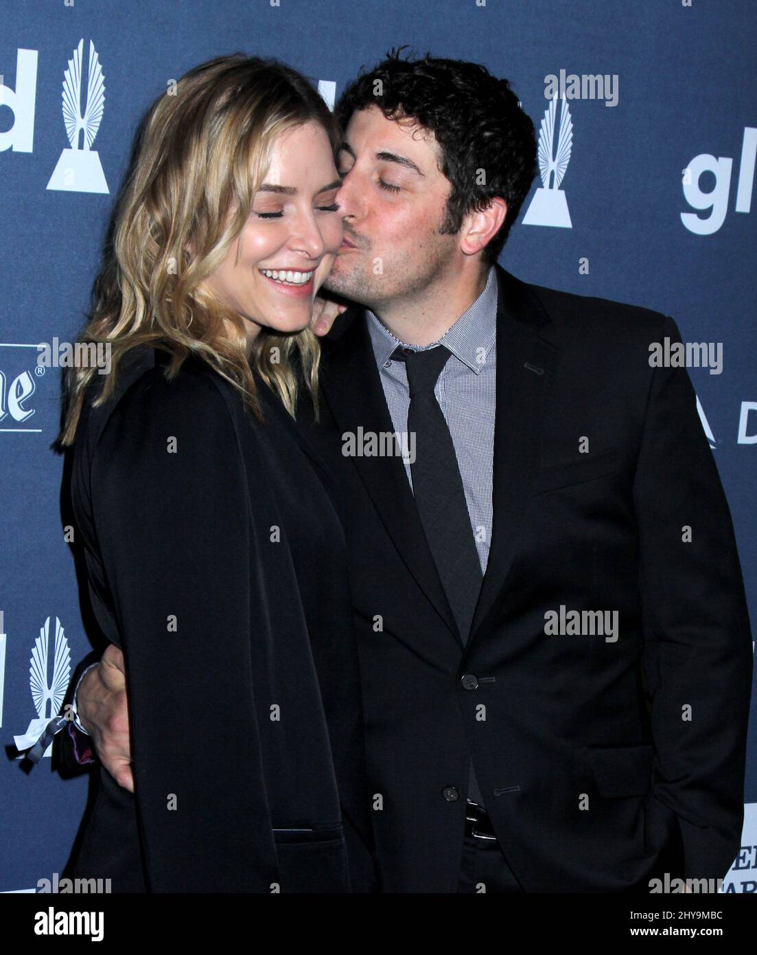 Jason Biggs And Jenny Mollen Attending The 27th Annual Glaad Media