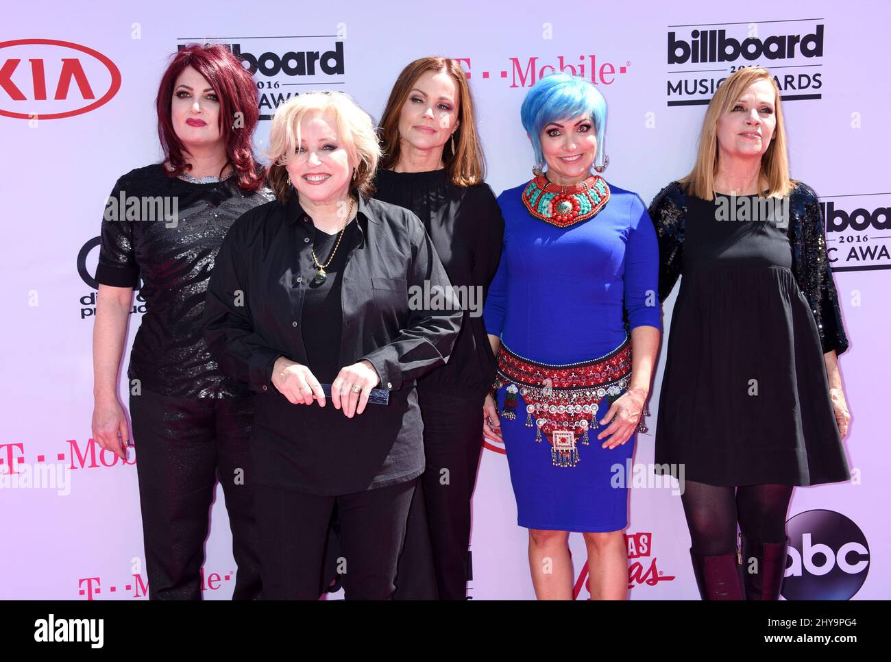 The Go Gos attending the 2016 Billboard Music Awards in Las Vegas Stock ...