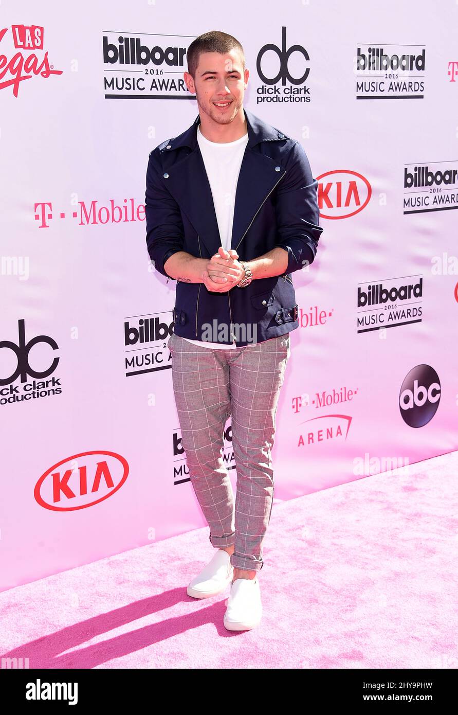Nick Jonas attending the 2016 Billboard Music Awards in Las Vegas Stock ...