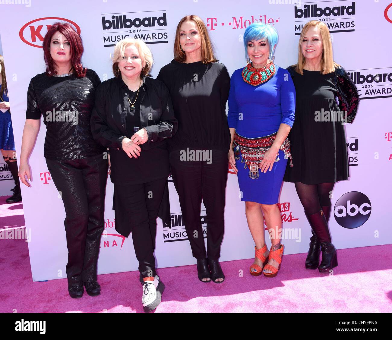 The Go Gos attending the 2016 Billboard Music Awards in Las Vegas Stock ...