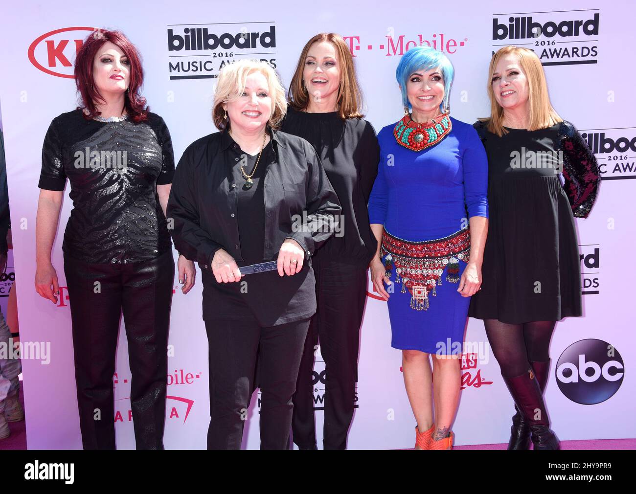 The Go Gos attending the 2016 Billboard Music Awards in Las Vegas Stock ...