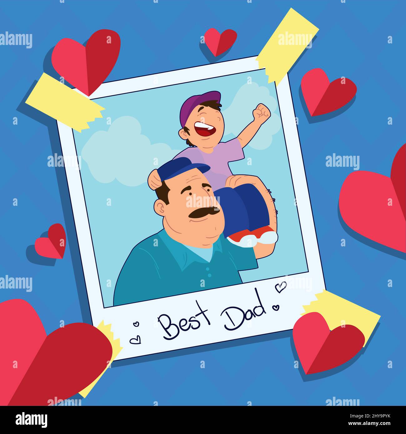 best dad photo Stock Vector Image & Art - Alamy