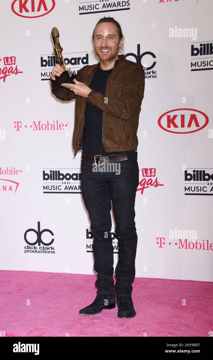 David Guetta in the press room at the 2016 Billboard Music Awards in ...