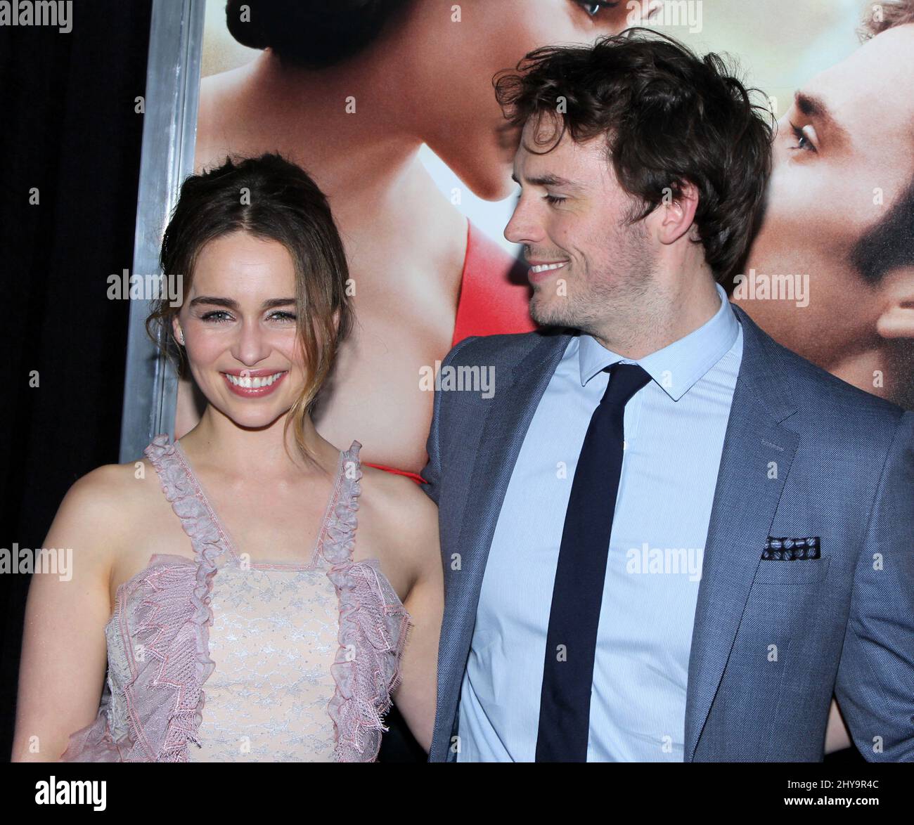 Emilia Clarke and Sam Claflin attending the 'Me Before You' Premiere in ...