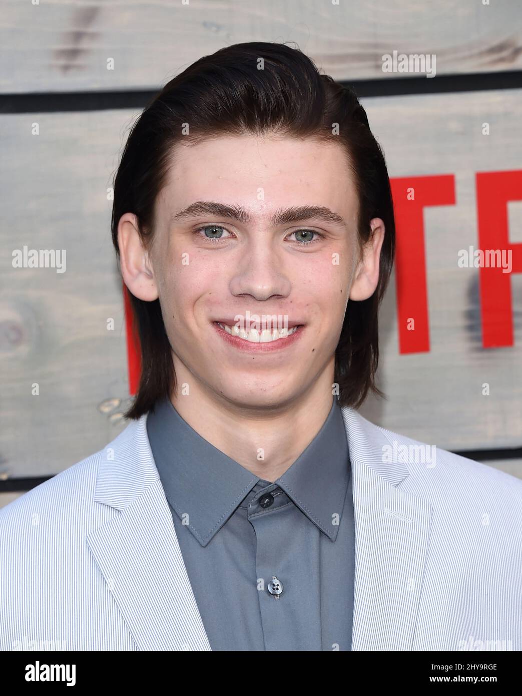 Owen Teague arrives at the Premiere of "Bloodline" Season Two at ...
