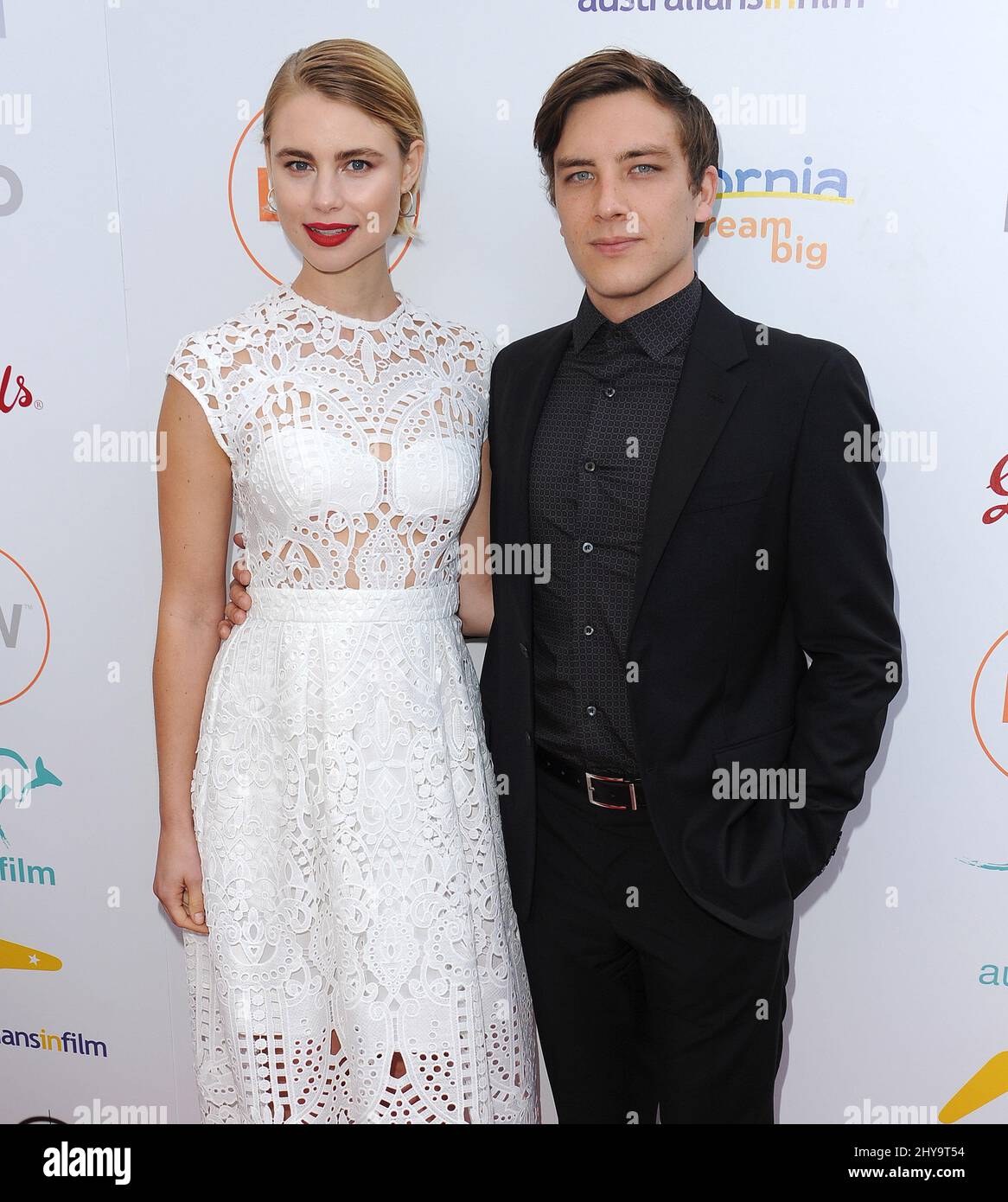 Lucy Fry, Cody Fern attending the 2016 Australians In Film Heath Ledger ...