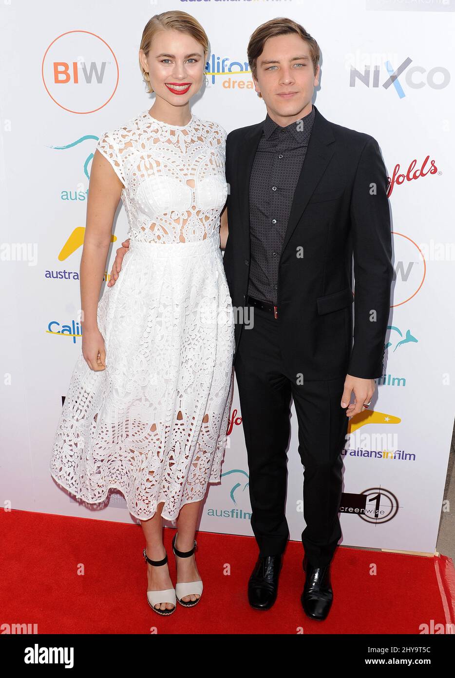 Lucy Fry, Cody Fern attending the 2016 Australians In Film Heath Ledger ...