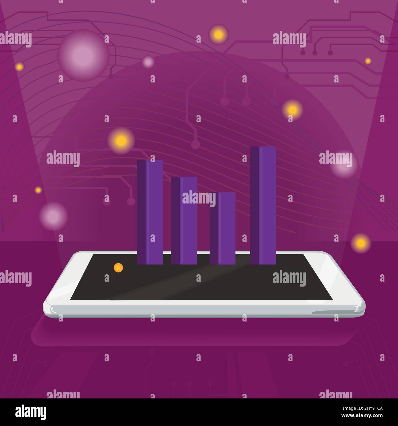 realistic smartphone poster Stock Vector Image & Art - Alamy