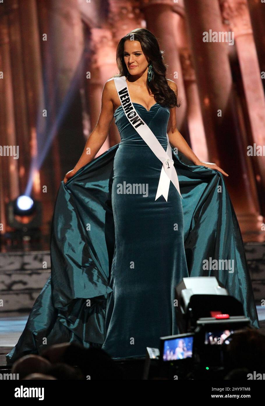 Miss Vermont USA, Neely Fortune on stage during the 2016 MISS USA ...