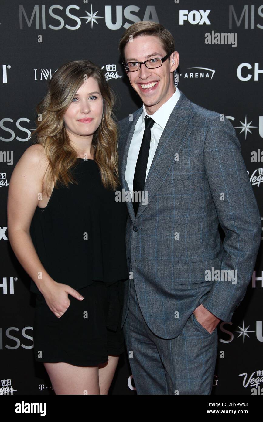 Becky Miller, Keith Habersberger attends The 2016 MISS USA Red Carpet ...