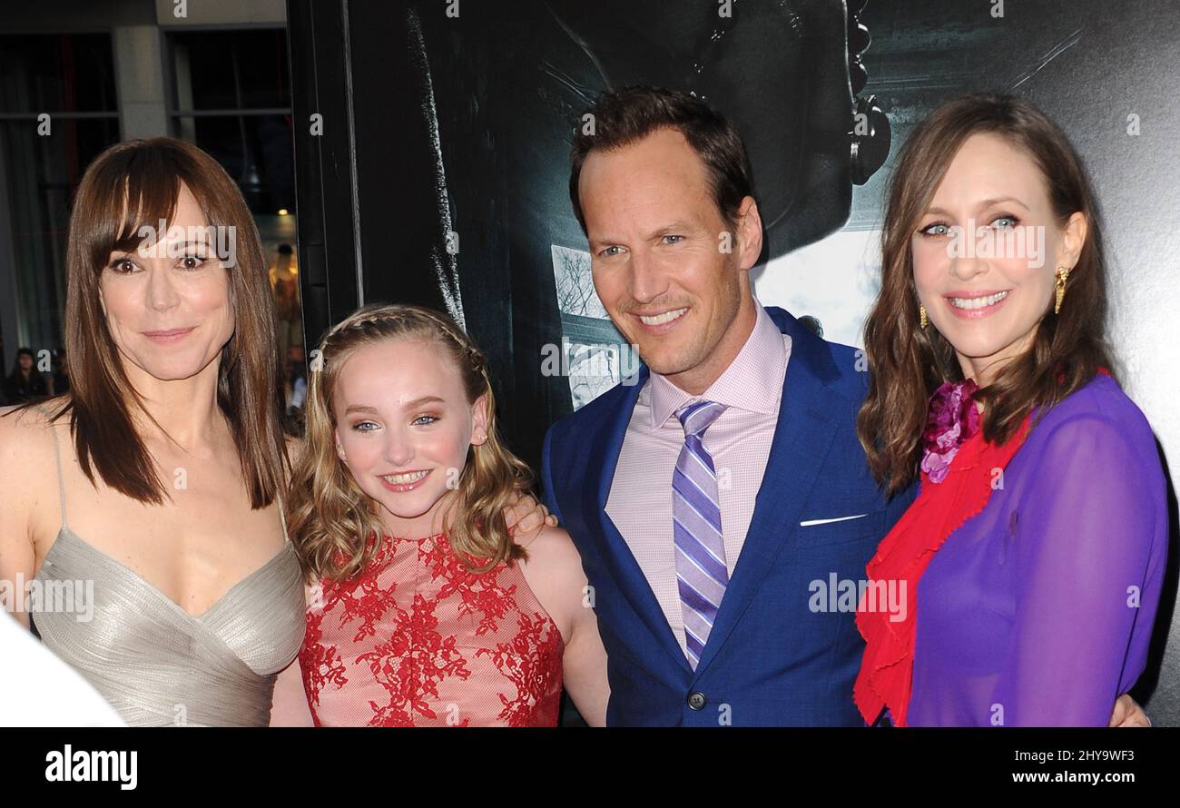Frances O'Connor, Madison Wolfe, Patrick Wilson, Vera Farmiga attending ...