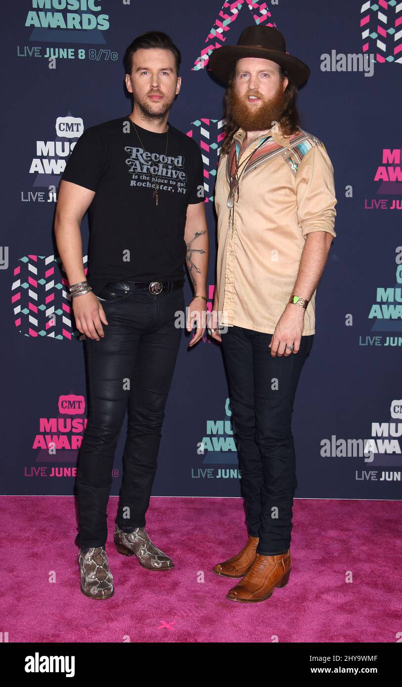 Brothers Osborne attending the 2016 CMT Music Awards held at the ...