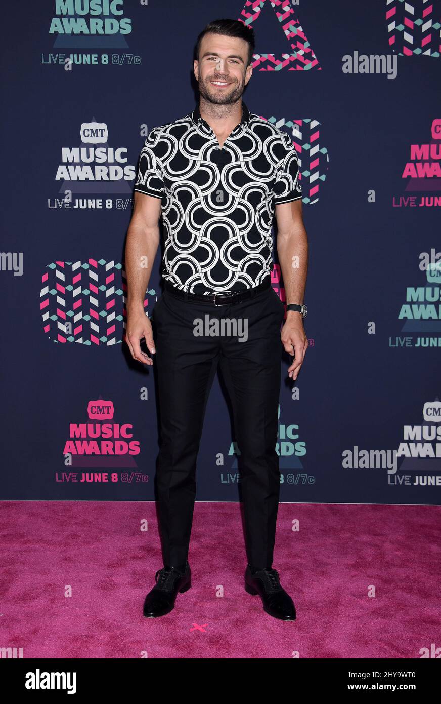 Sam Hunt attending the 2016 CMT Music Awards held at the Bridgestone ...