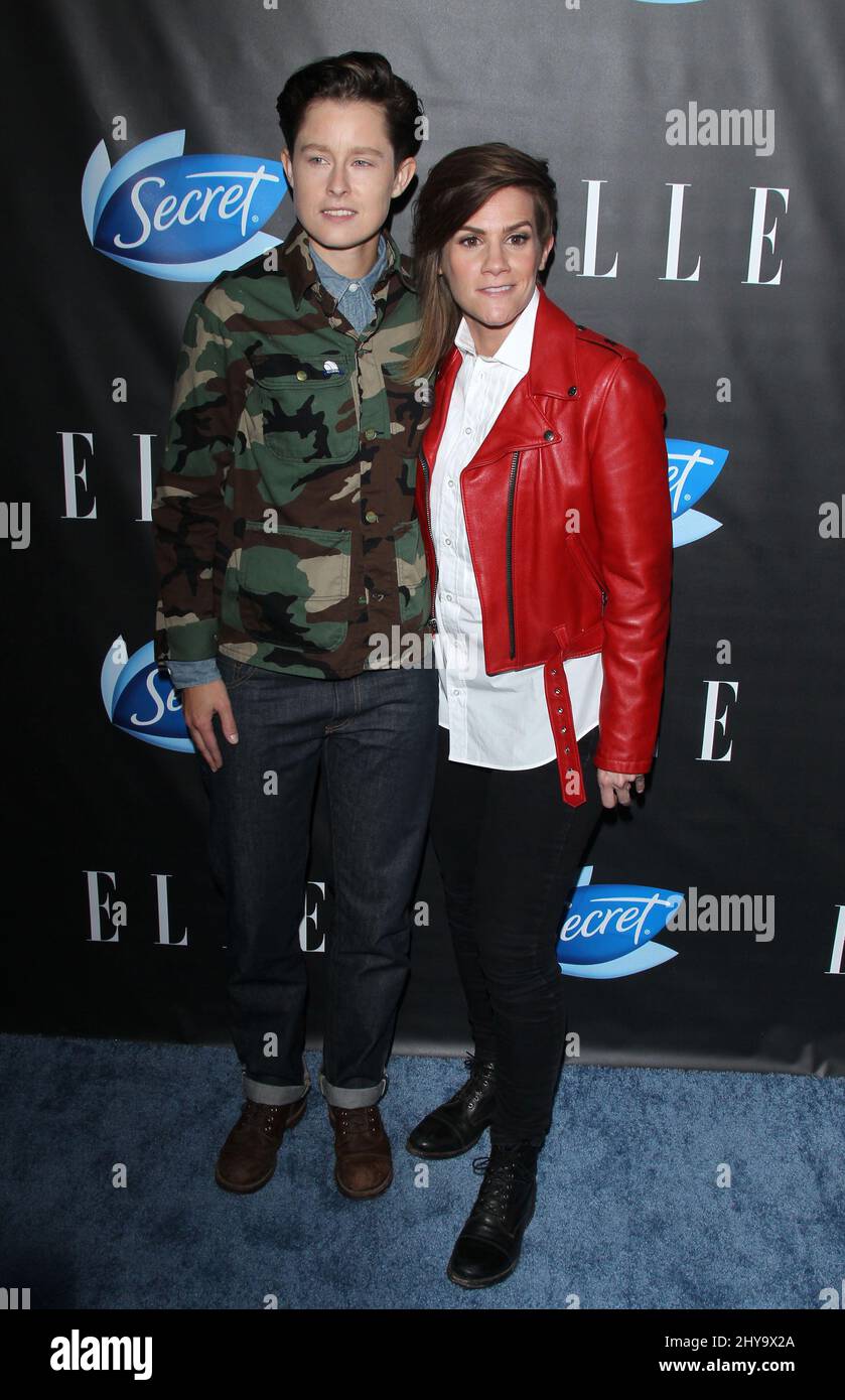 Rhea Butcher and Cameron Esposito attending the ELLE Hosts Women In ...