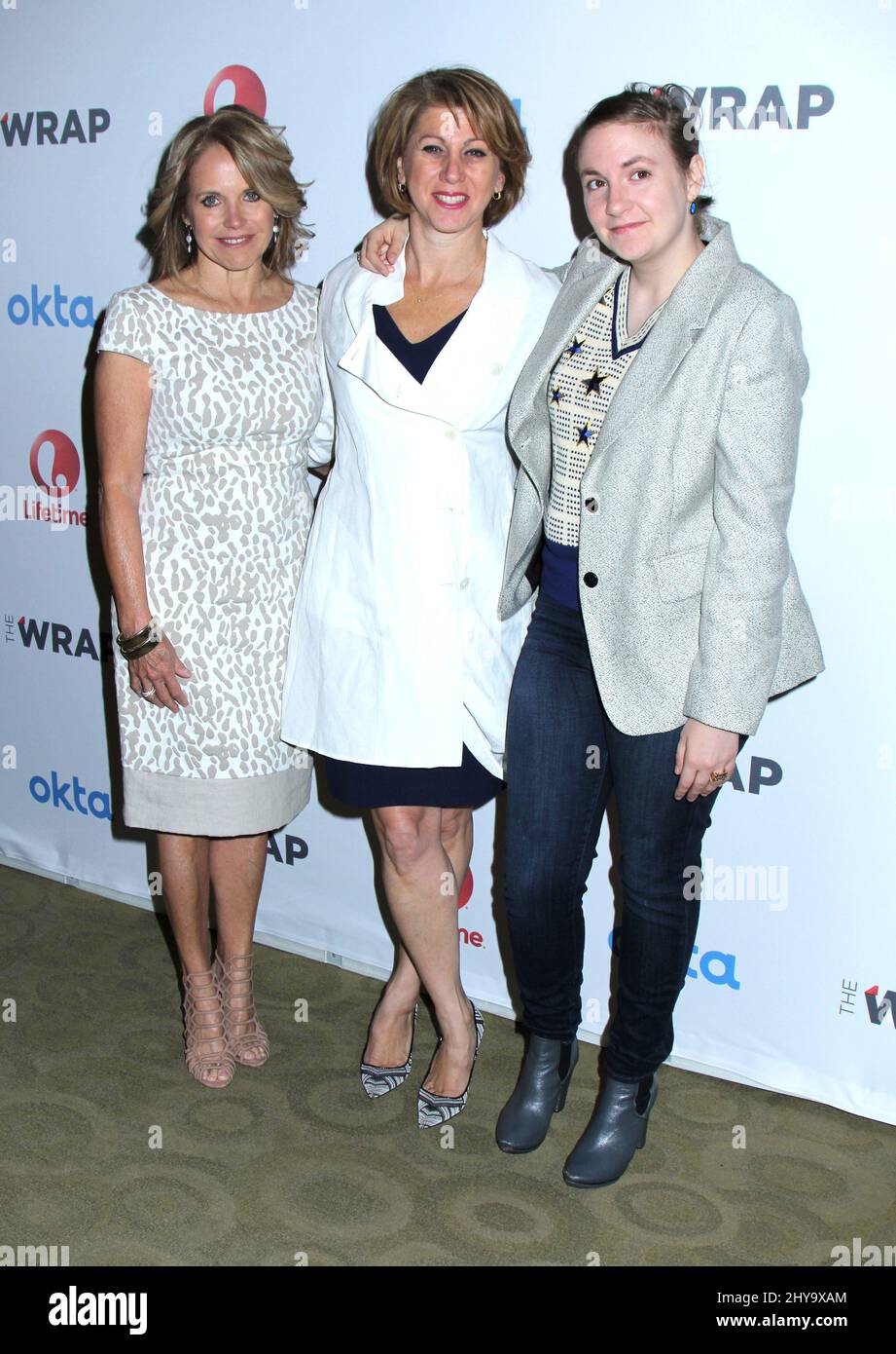 Katie Couric, Sharon Waxman and Lena Dunham arriving for the Wrap 2nd ...