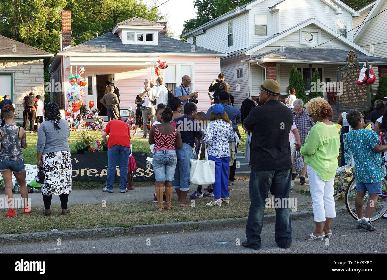 June 9, 2016 Louisville, KY. Muhammad Ali's Childhood Home Boxing ...