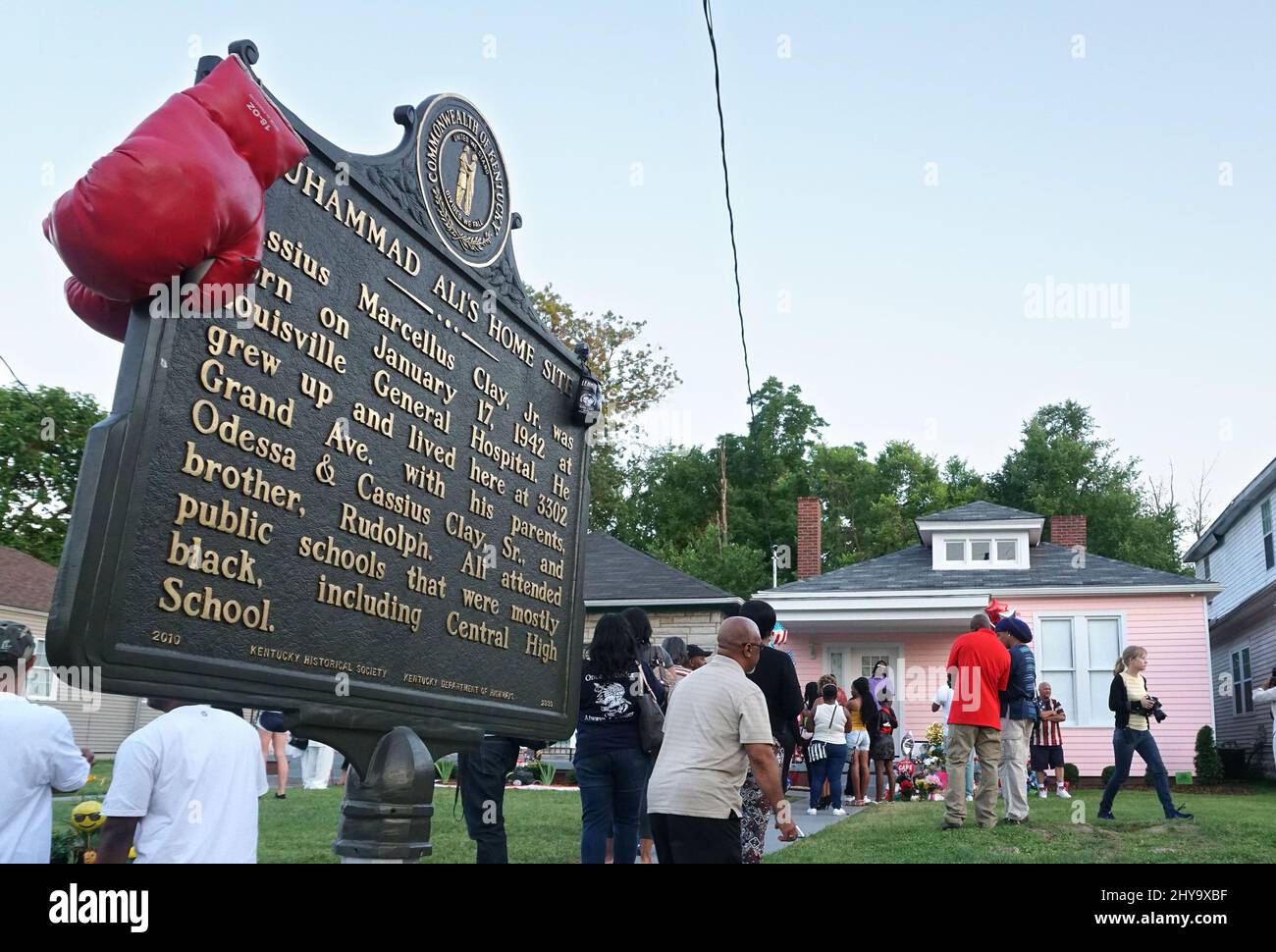 June 9, 2016 Louisville, KY. Muhammad Ali's Childhood Home Historical ...