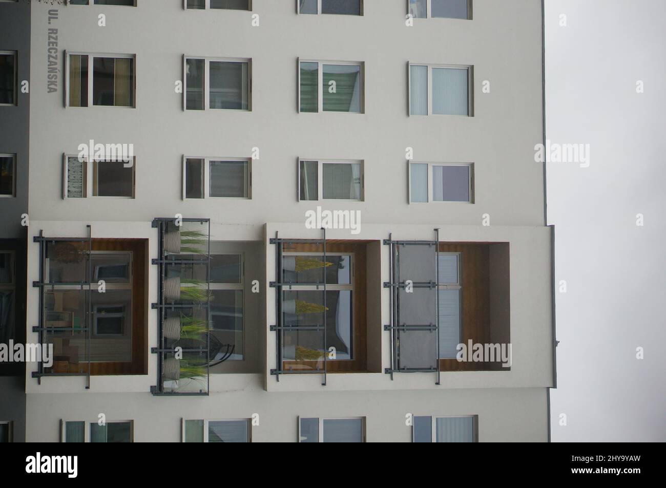 Apartment building in the Stare Zegrze district Stock Photo - Alamy