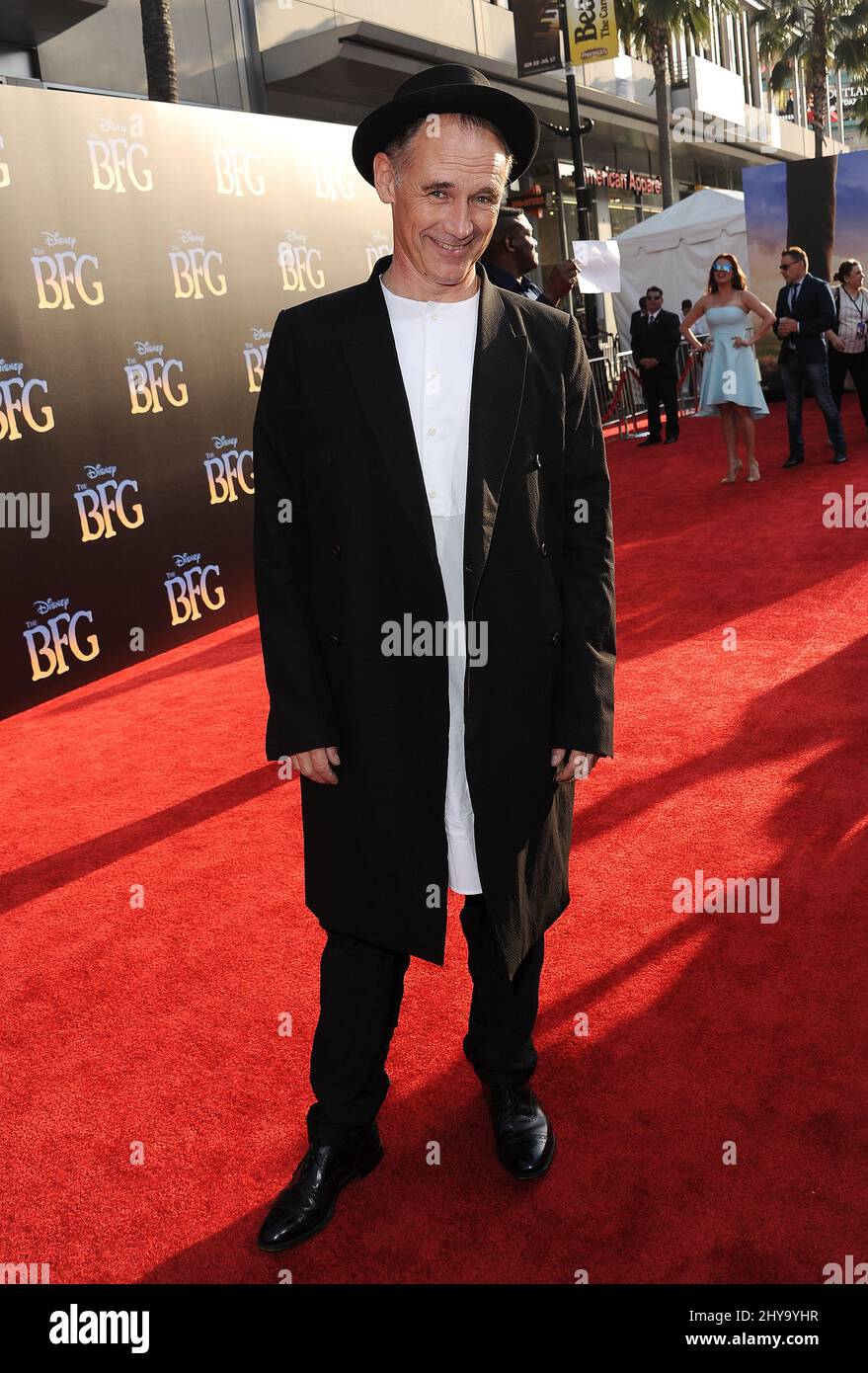 Mark Rylance attending the premiere of 'The BFG' in Los Angeles Stock ...