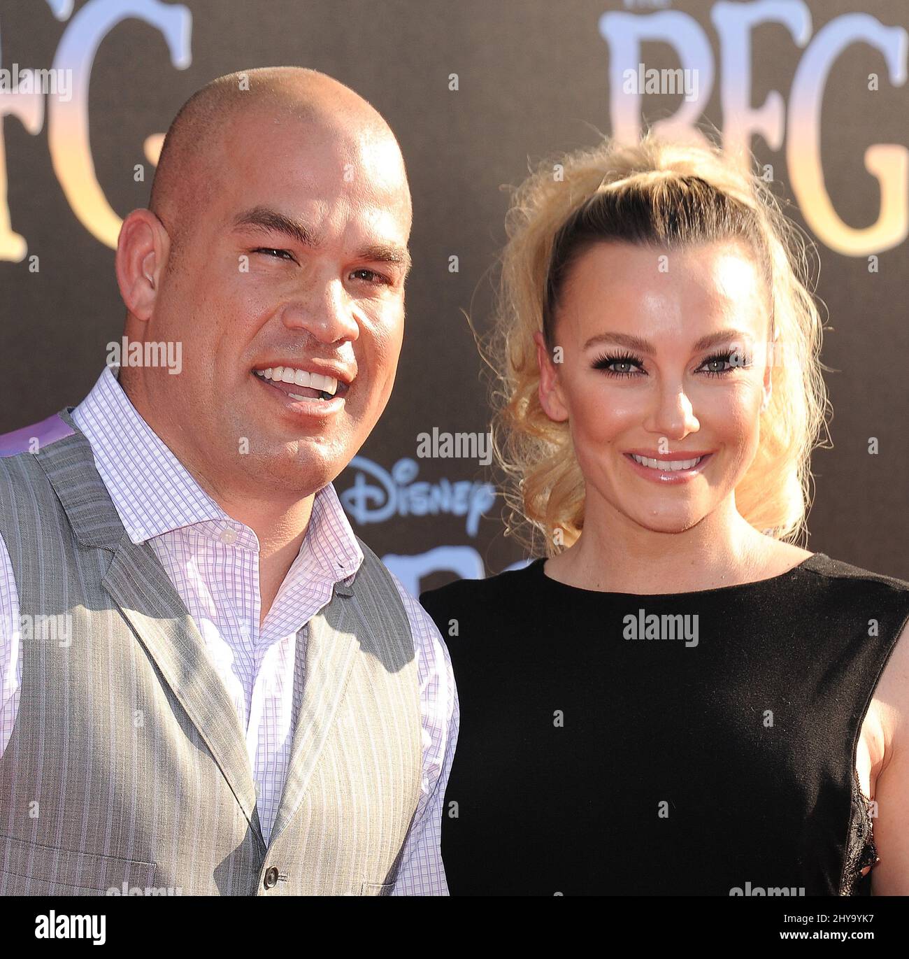 Tito Ortiz, Amber Nicole Miller attending the premiere of 'The BFG' in ...
