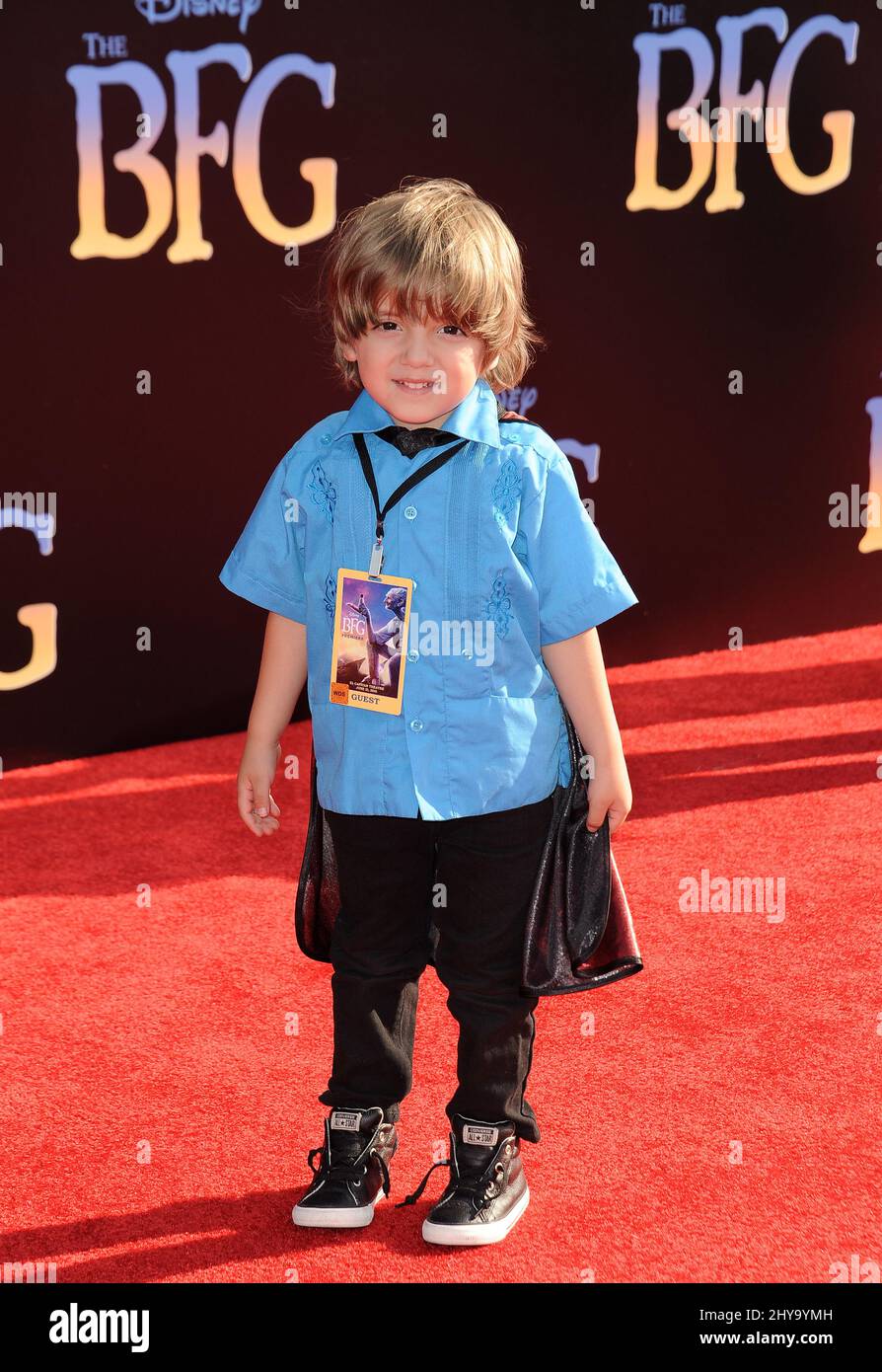 Jeremy Maguire attending the premiere of 'The BFG' in Los Angeles Stock ...