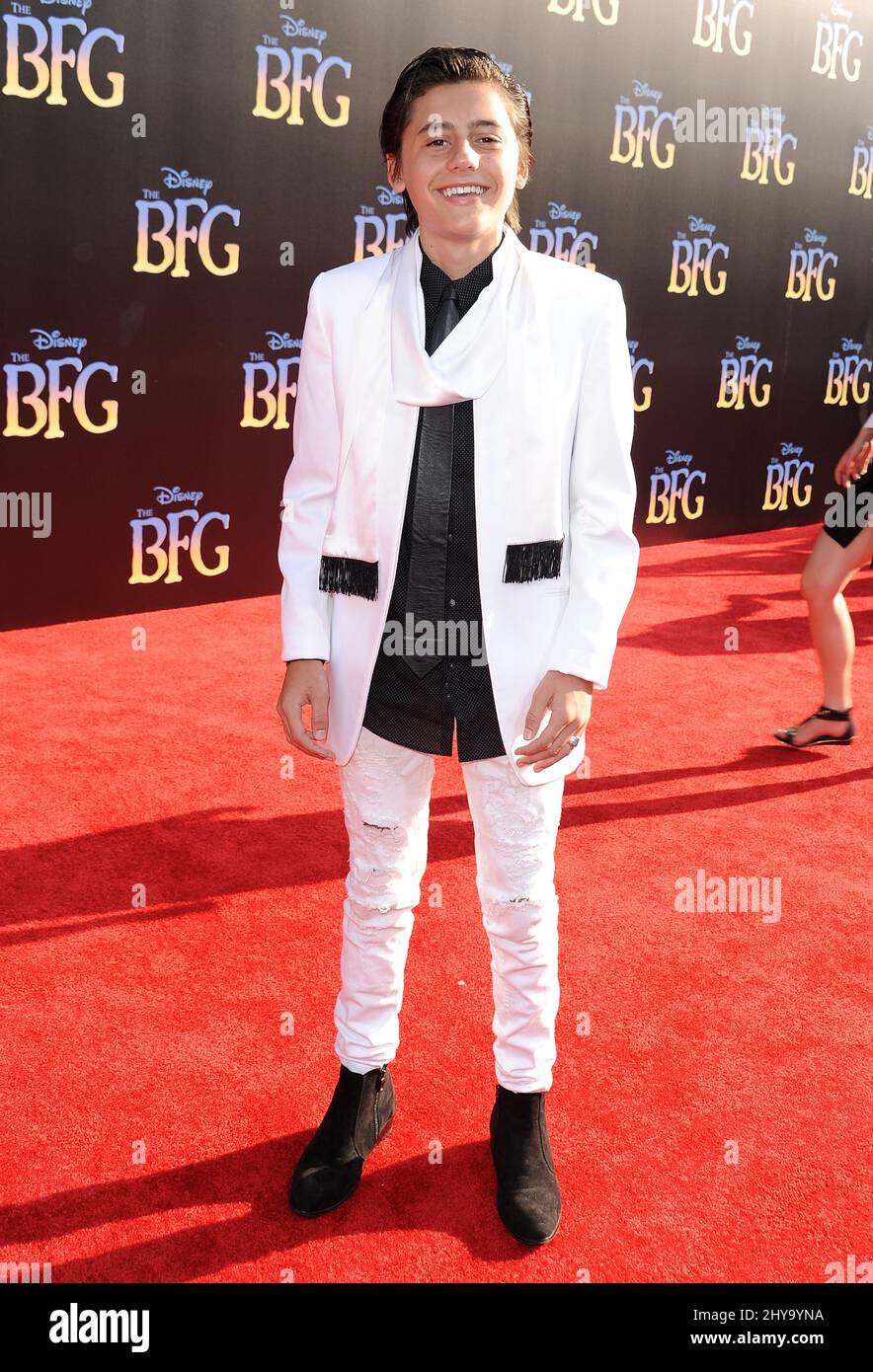 Isaak Presley attending the premiere of 'The BFG' in Los Angeles Stock ...