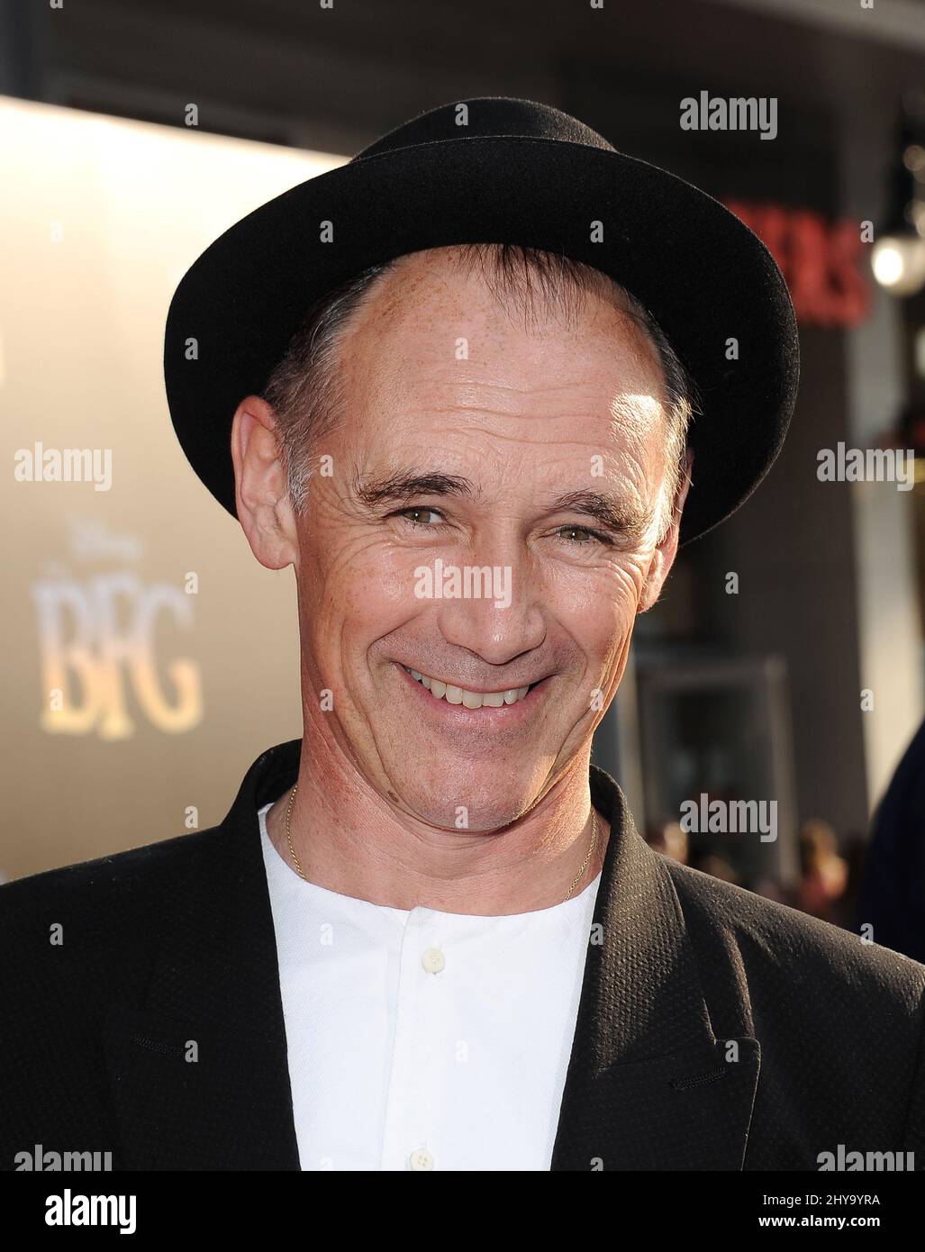 Mark Rylance attending the premiere of 'The BFG' in Los Angeles Stock ...