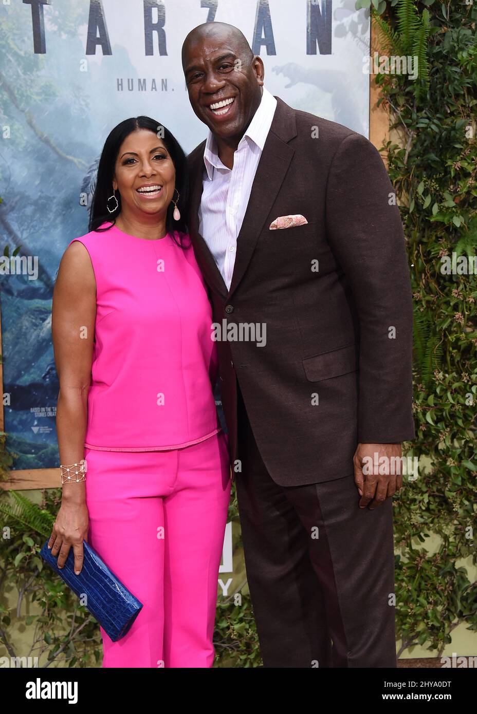 Earvin "Magic" Johnson & Earlitha €œCookie€ Kelly attending the world ...