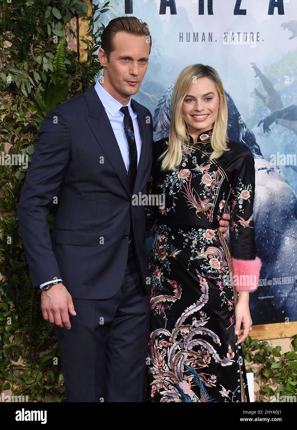Alexander Skarsgard & Margot Robbie attending the world premiere of The ...