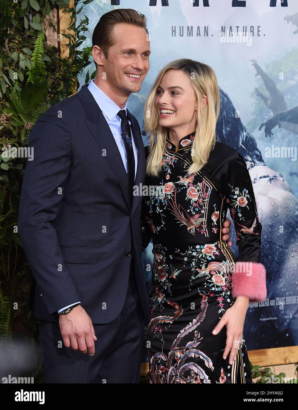 Alexander Skarsgard & Margot Robbie attending the world premiere of The ...