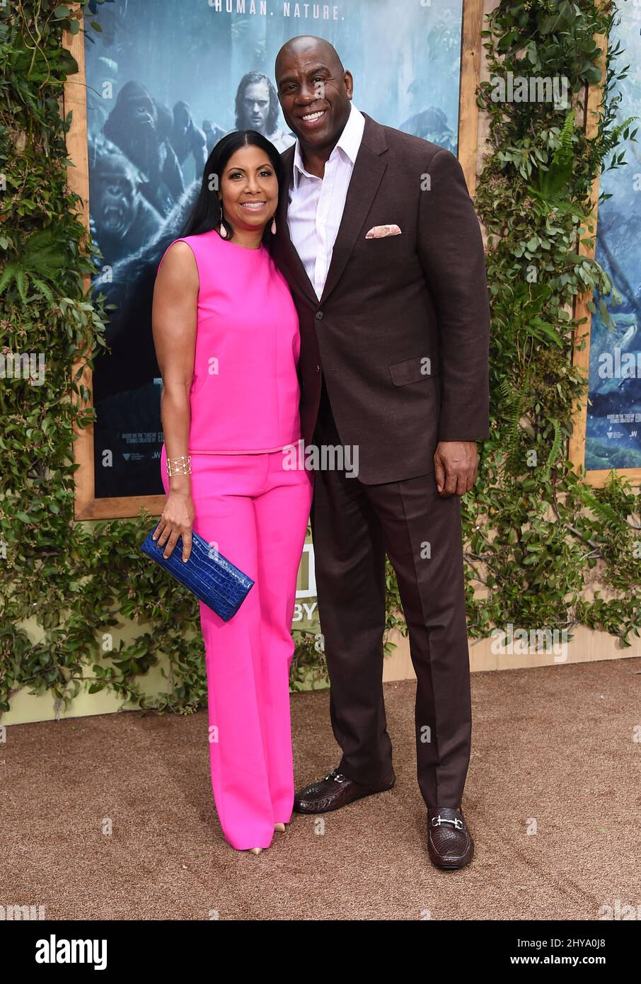 Earvin "Magic" Johnson & Earlitha €œCookie€ Kelly attending the world ...