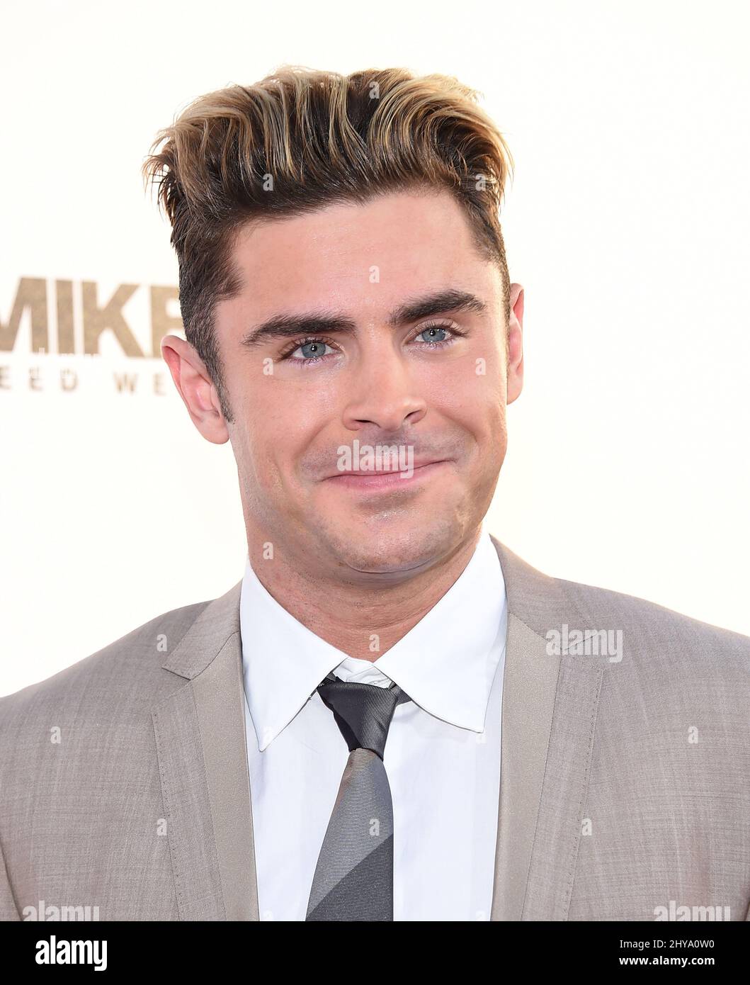 Zac Efron arriving for a "Mike and Dave Need Wedding Dates" fan ...