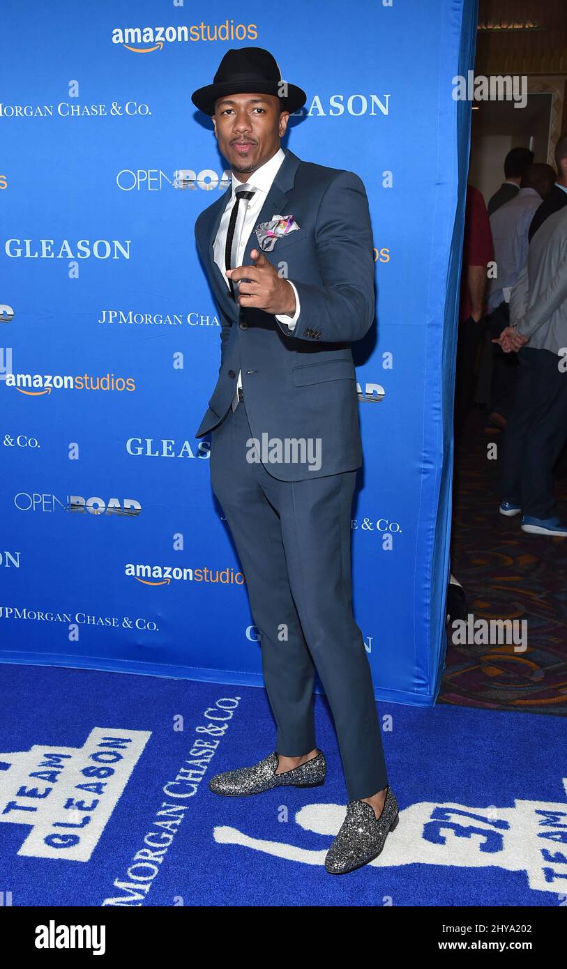 Nick Cannon attending the "Gleason" Los Angeles Premiere held at the ...
