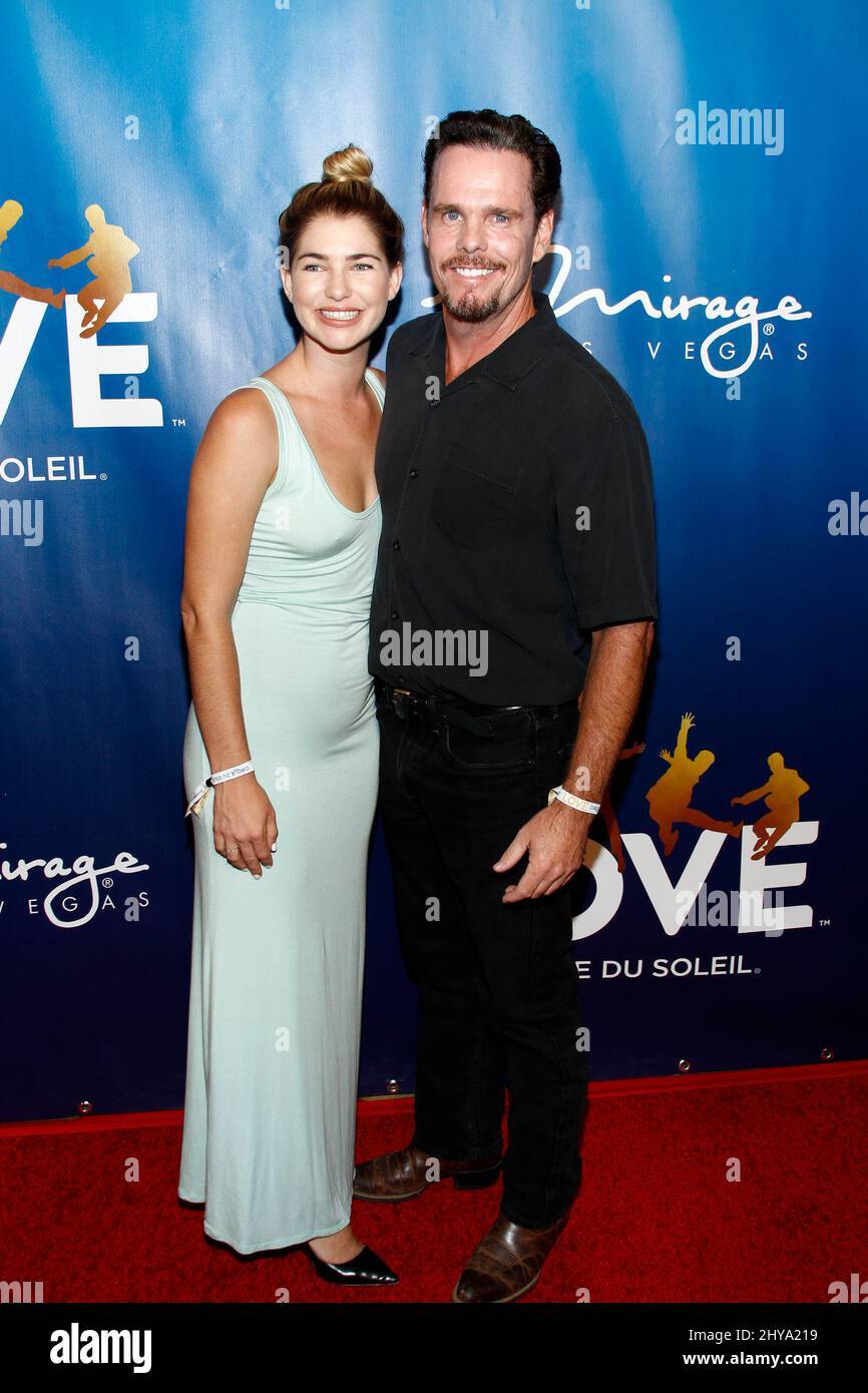 Shannon Lewis, Kevin Dillon attending The Beatles LOVE 10th Anniversary ...