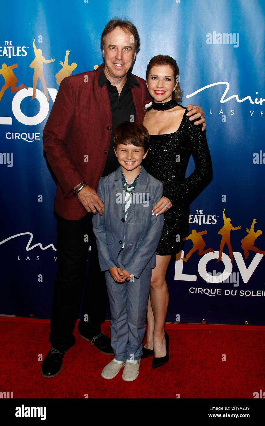 Kevin Nealon, Gable Nealon, Susan Yeagley attending The Beatles LOVE ...