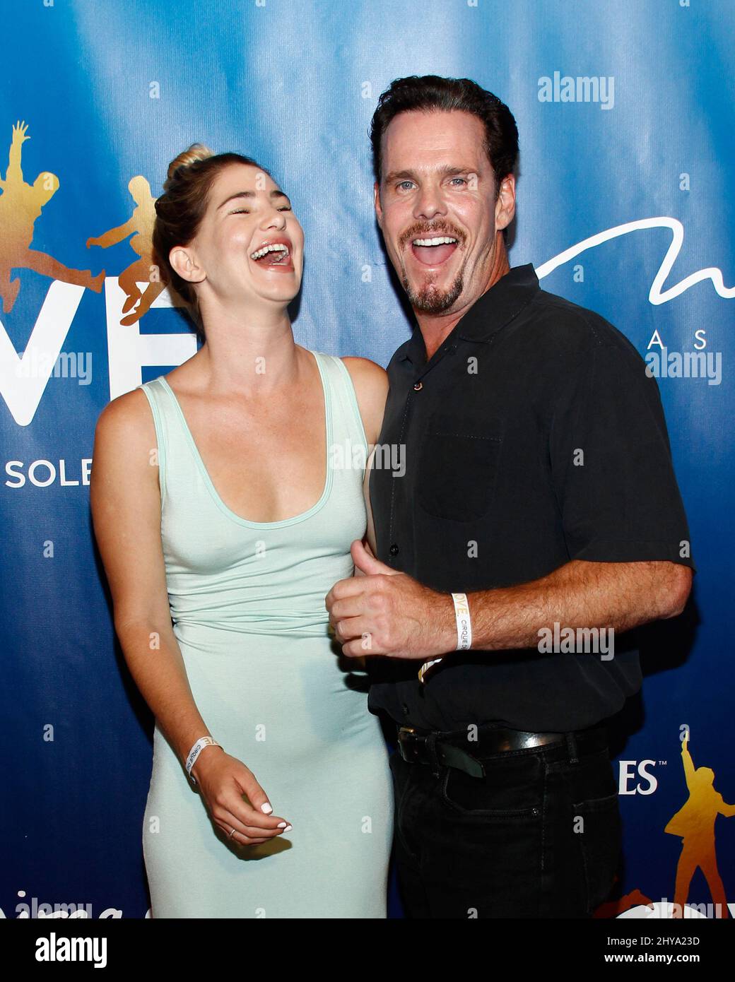 Shannon Lewis, Kevin Dillon attending The Beatles LOVE 10th Anniversary ...