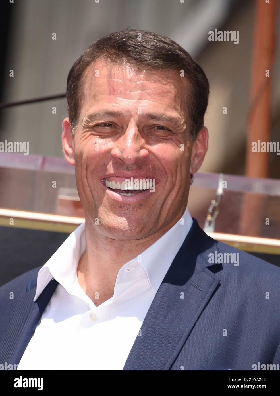 Tony Robbins attending Pitbull's Hollywood Walk of Fame Ceremony in Los ...