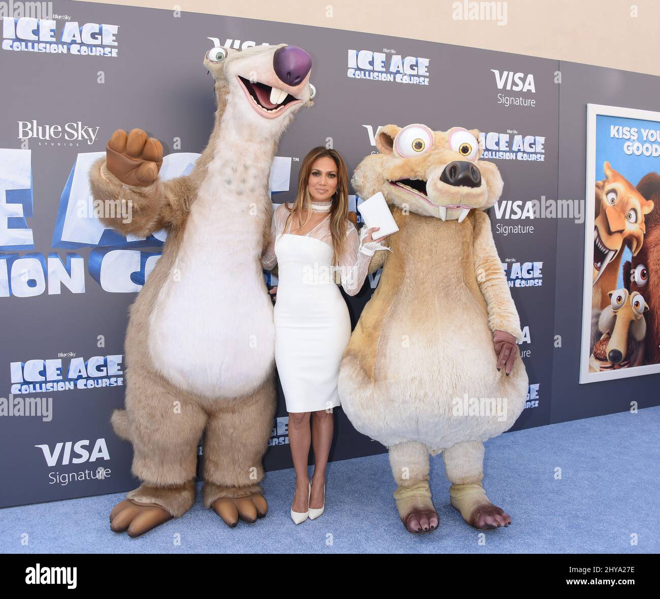 Jennifer Lopez attending the 'Ice Age: Collision Course' Friends and ...